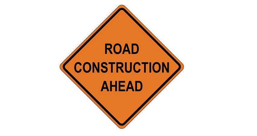 A long-term lane crossover is underway on Route 2040 (Curry Hollow Road ...