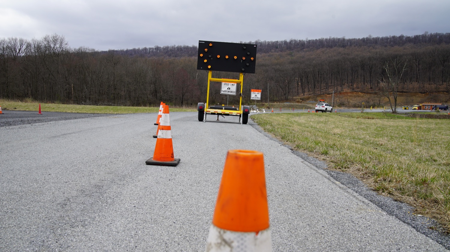 A traffic crossover switch on I-376 (Parkway East) in the Municipality ...
