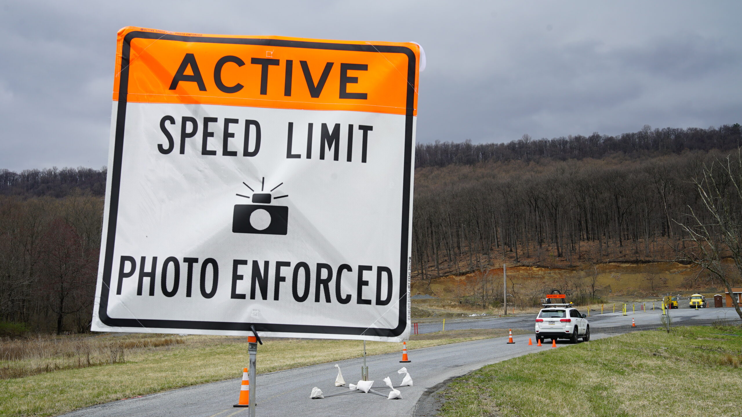Lane restriction on northbound I-279 Parkway North in the city of ...