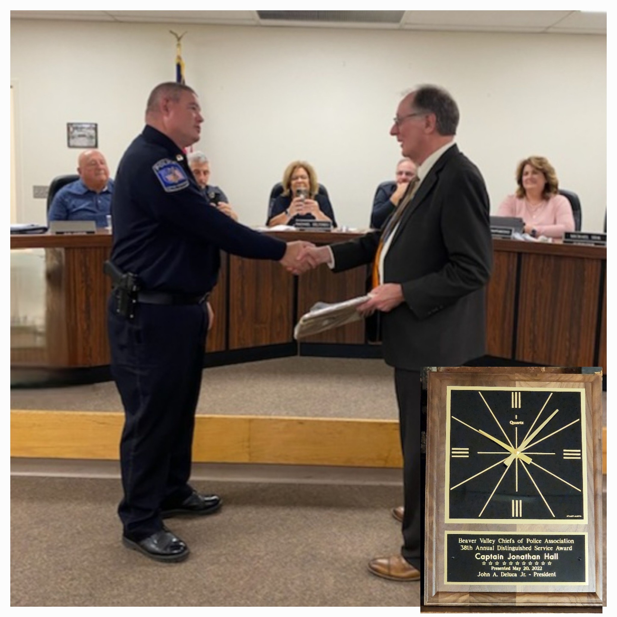 Center Township Supervisors Honor Police Captain and Add Member to ...