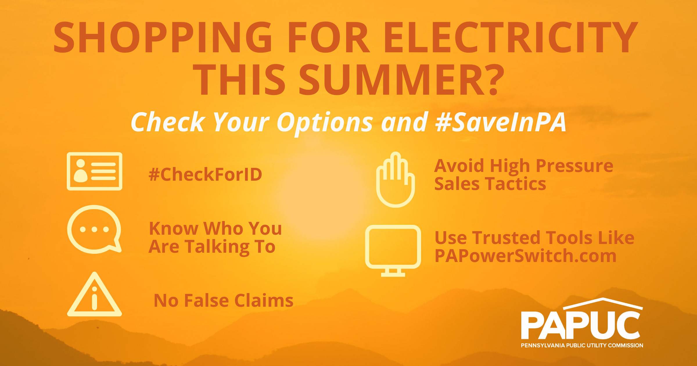 Pennsylvania Public Utility Commission give tips to assist in you ...