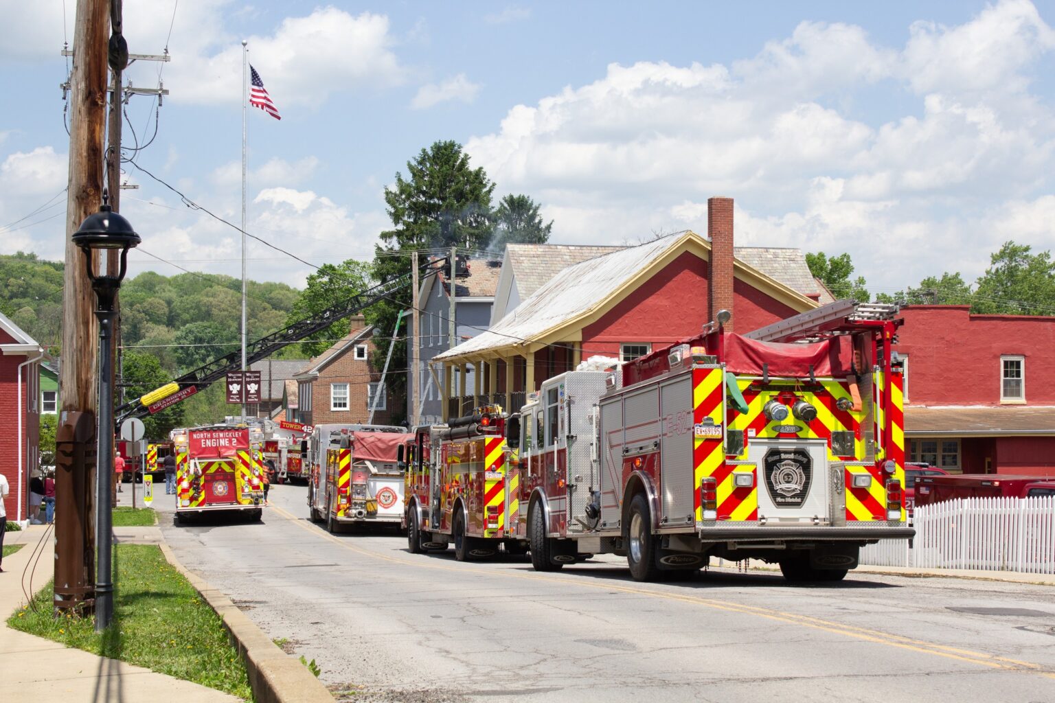 Two-alarm fire damages historic building in Harmony - Beaver County Radio