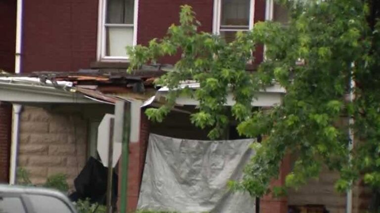 Severe weather and storms knock down trees onto an Ambridge home and ...